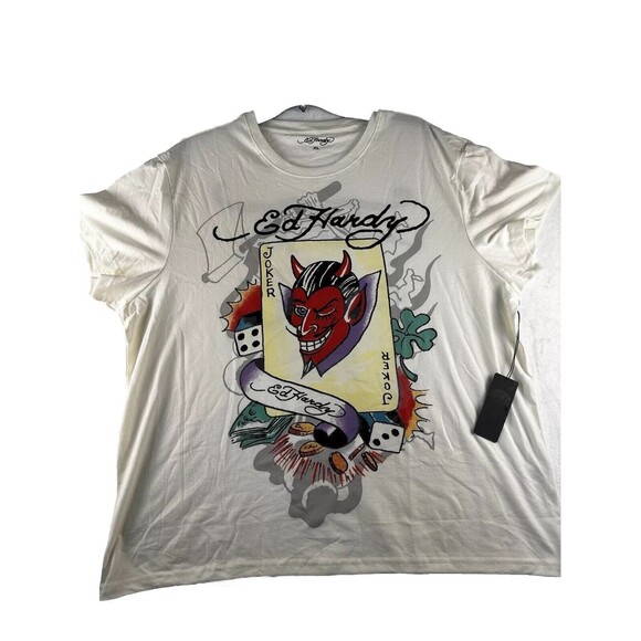 Lucky Brand | Shirts | Ed Hardy Shirt Deviljoker Cards Las Vegas Lucky ...